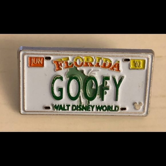 Disney | Jewelry | Disney Florida License Plate Goofy Hidden Mickey ...